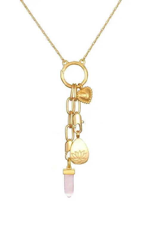 SATYA JEWELRY Charm Necklace Set - Metallic Gold