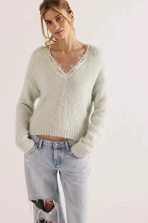Free People Snow Angel Pullover