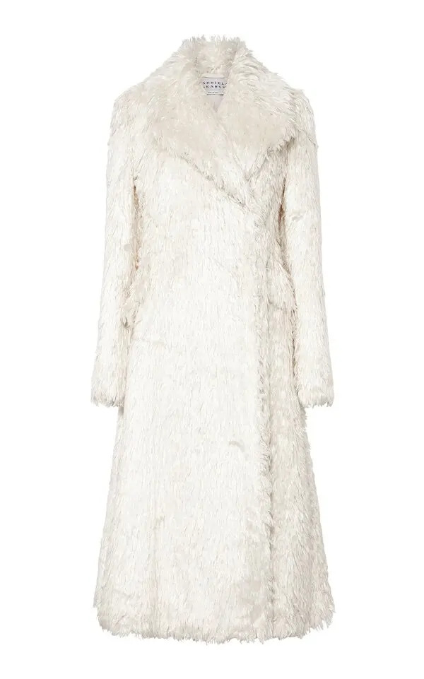 Gabriela Hearst Cantwell Silk Fur Coat - Ivory