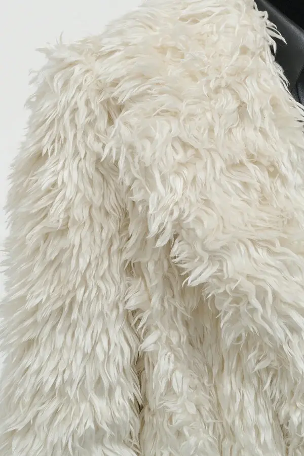 Gabriela Hearst Cantwell Silk Fur Coat - Ivory