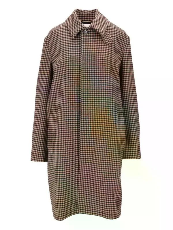 Saint Laurent Vichy Checked Coat