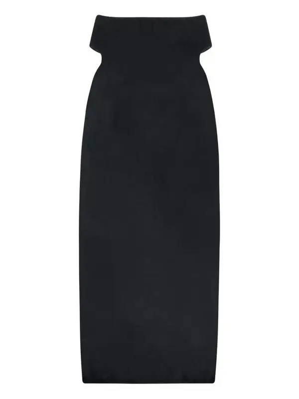 THE ROW Notched Maxi Dress