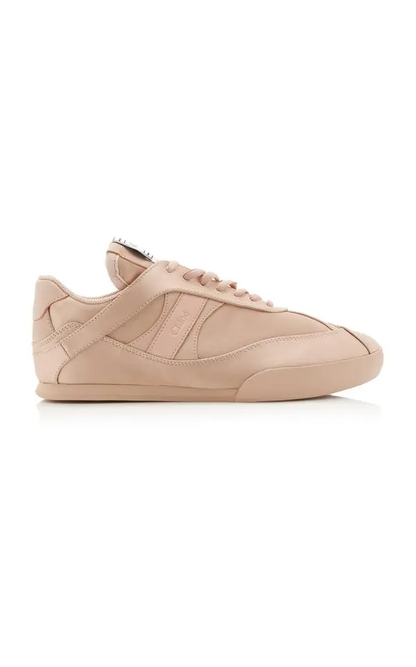Chloé Kick Satin Sneakers - Pink