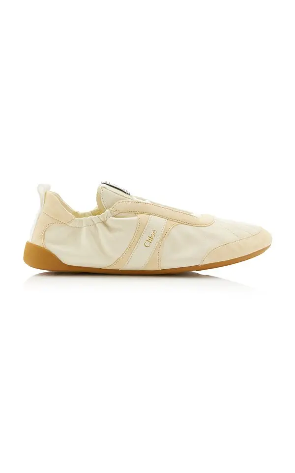 Chloé Kick Calfskin Sneakers - White