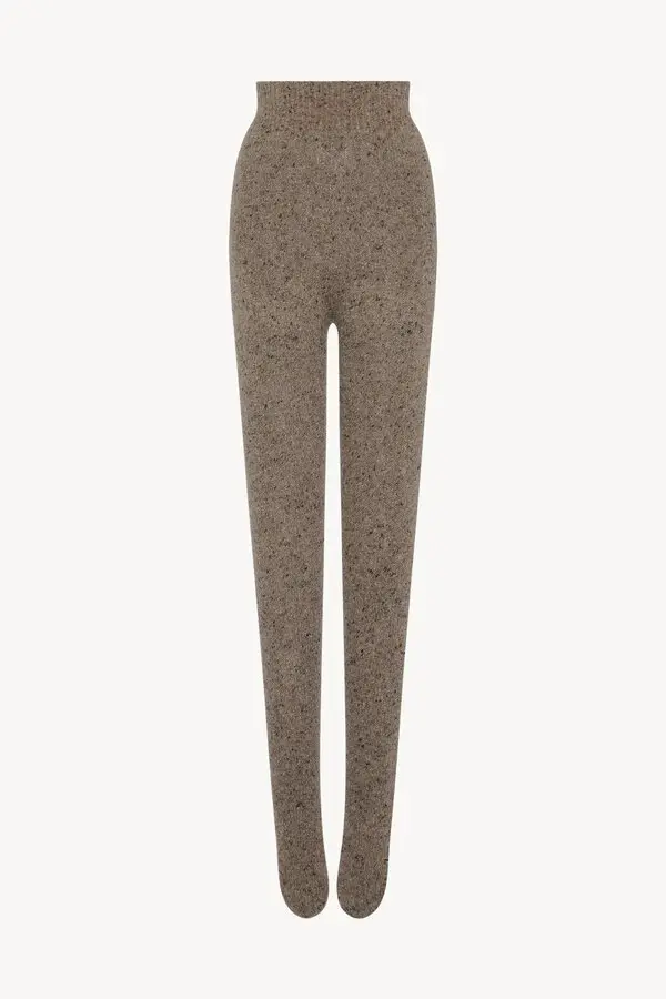 THE ROW Mumu Cashmere Tights - Sepia
