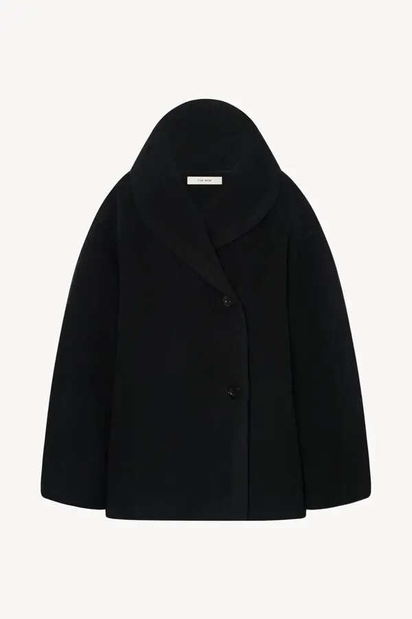 THE ROW Temur Virgin Wool Coat - Black
