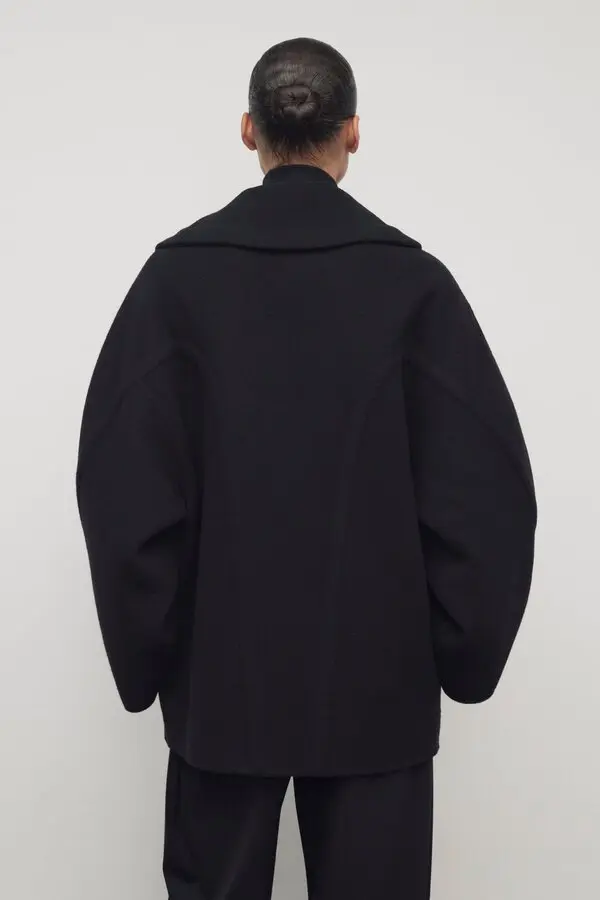THE ROW Temur Virgin Wool Coat - Black