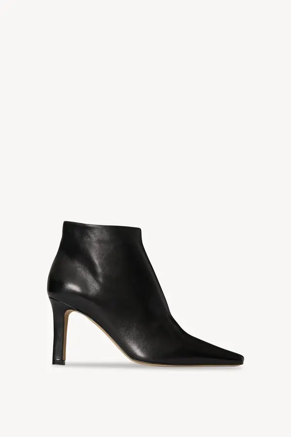 THE ROW Carla 80 Leather Boots - Black