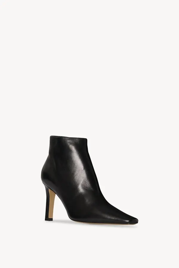 THE ROW Carla 80 Leather Boots - Black