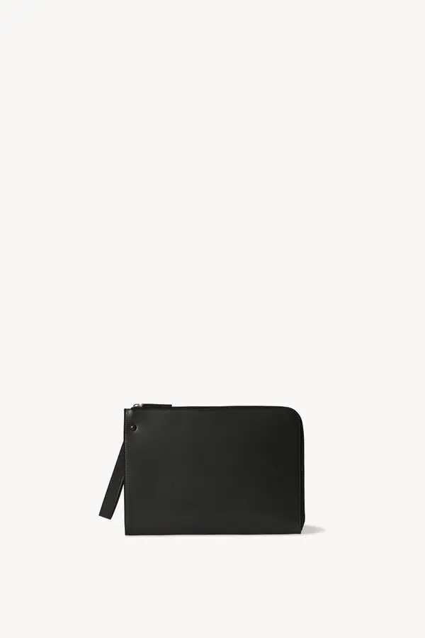THE ROW Medium Leather Wristlet
