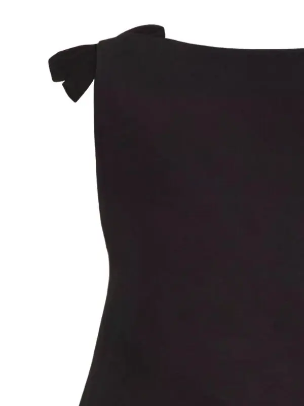 Valentino Garavani Feather-trim Midi Dress