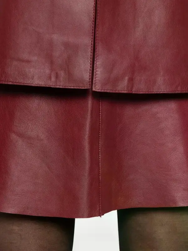 BY MALENE BIRGER Namia Panelled Mini Skirt - Red