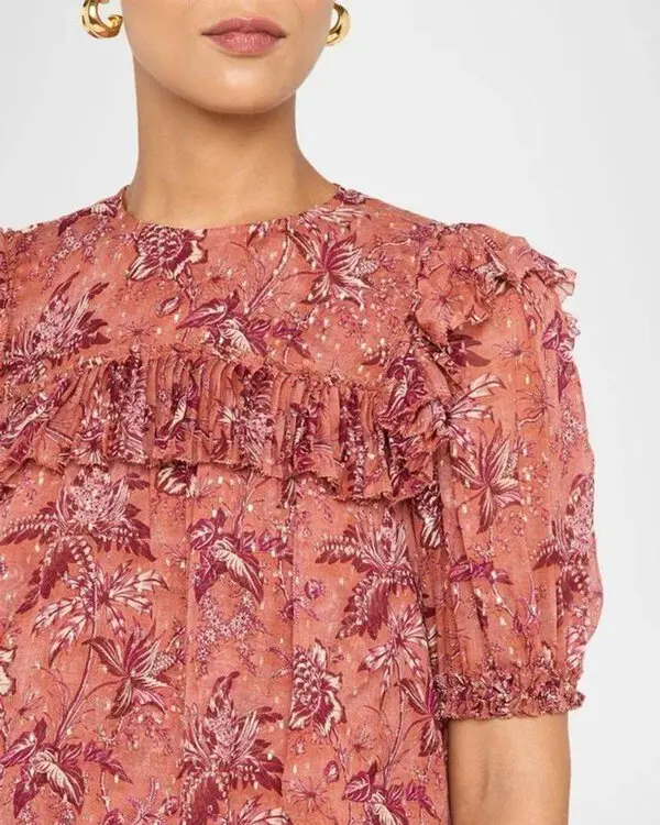 Ulla Johnson Jodie Puff-sleeve Blouse