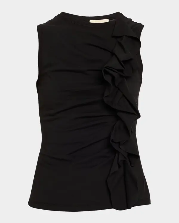 Ulla Johnson Clio Ruched Sleeveless Top