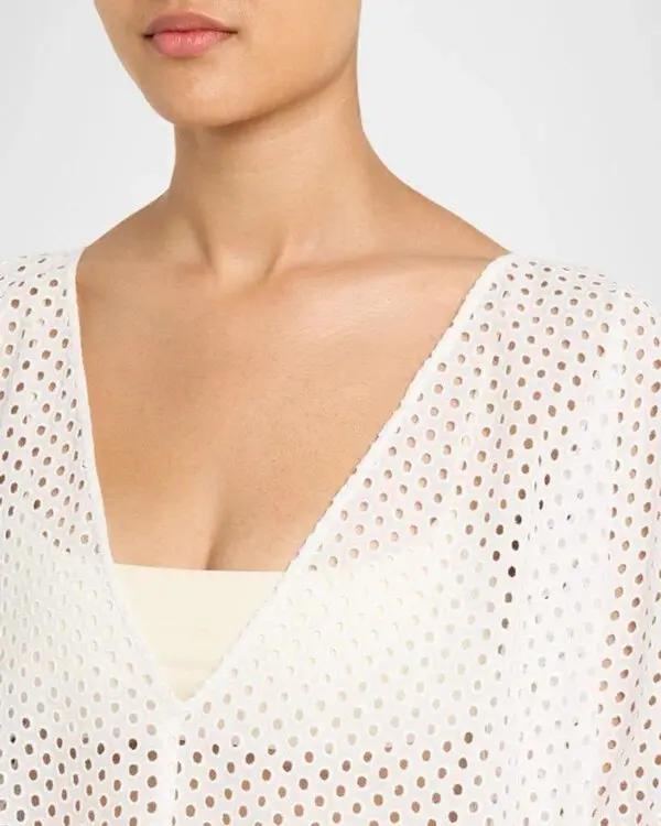 Solid & Striped The Samara Eyelet Tunic Coverup
