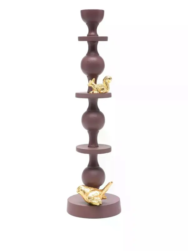 POLSPOTTEN Climbing Pole Candle Holder - Brown