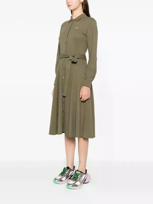 Lacoste Belted Piqué Dress