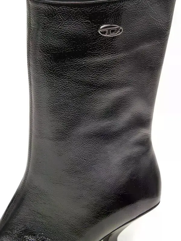 DIESEL® D-amber Square-toe Sculptural-heel Boots