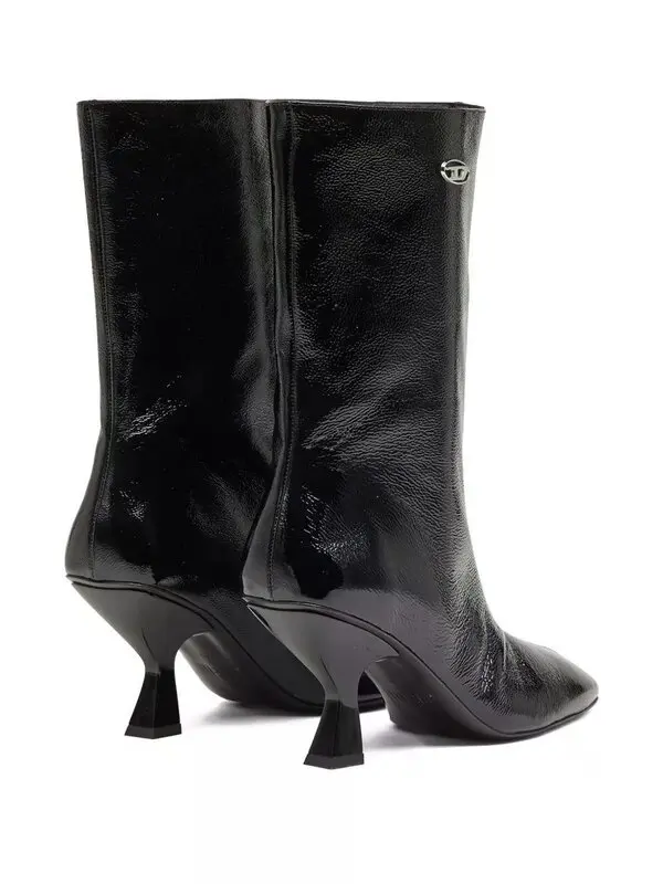 DIESEL® D-amber Square-toe Sculptural-heel Boots
