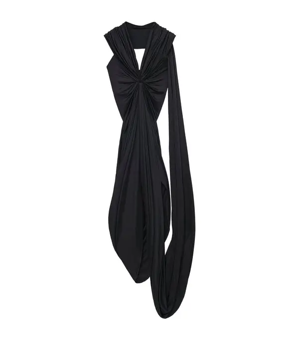 Loewe Draped Asymmetric Maxi Dress