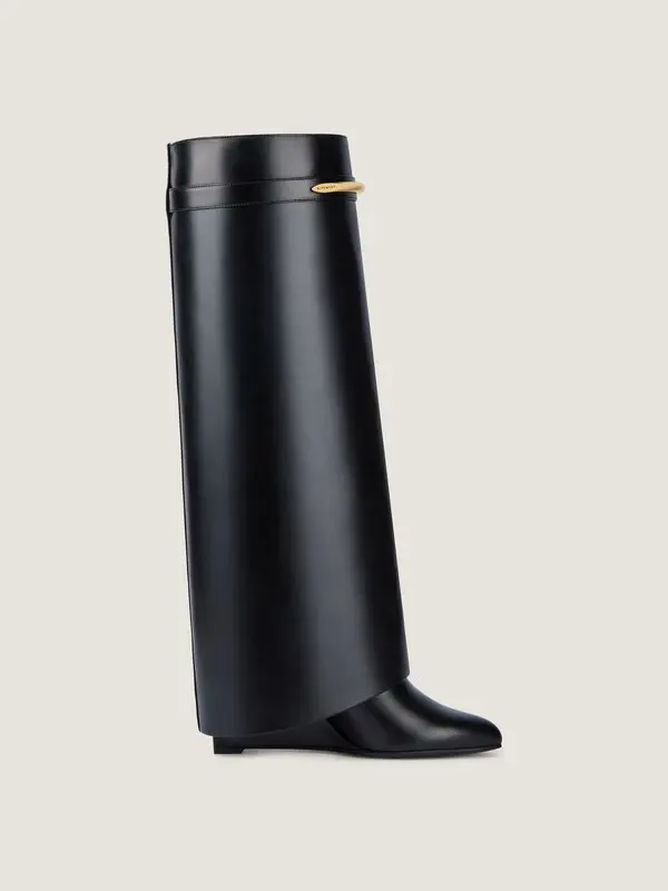 Givenchy Shark Pinch Leather Boots - Black