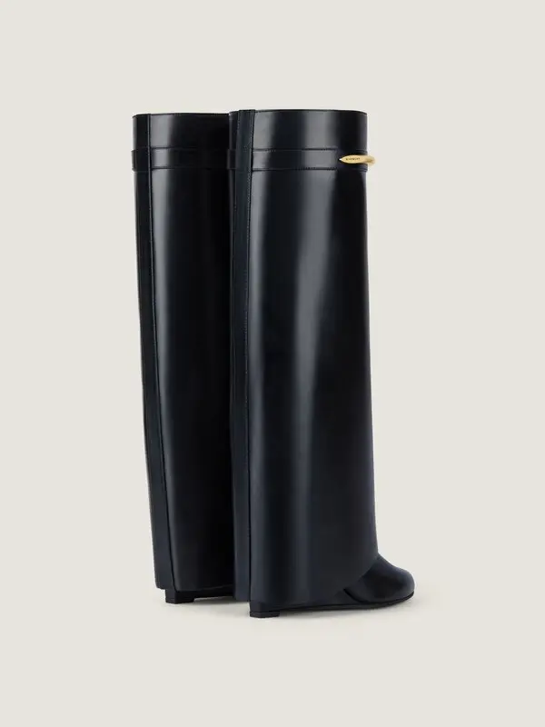 Givenchy Shark Pinch Leather Boots - Black