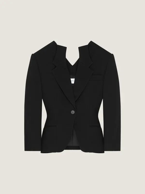 Givenchy Single-breasted Jacket In Wool Crepe