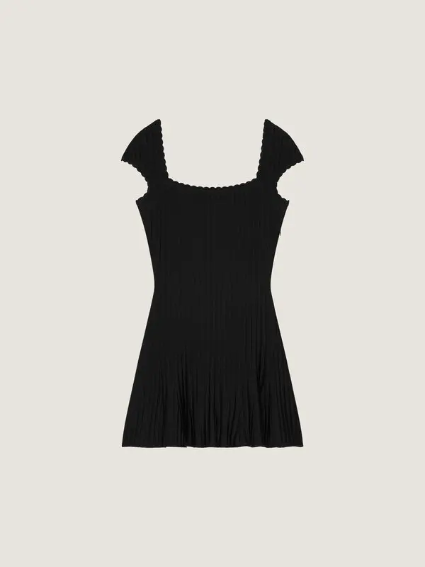 Givenchy A-line Ribbed Knit Dress