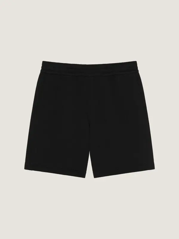 Givenchy Bermuda Shorts In Fleece With Paris Grosgrain - Black
