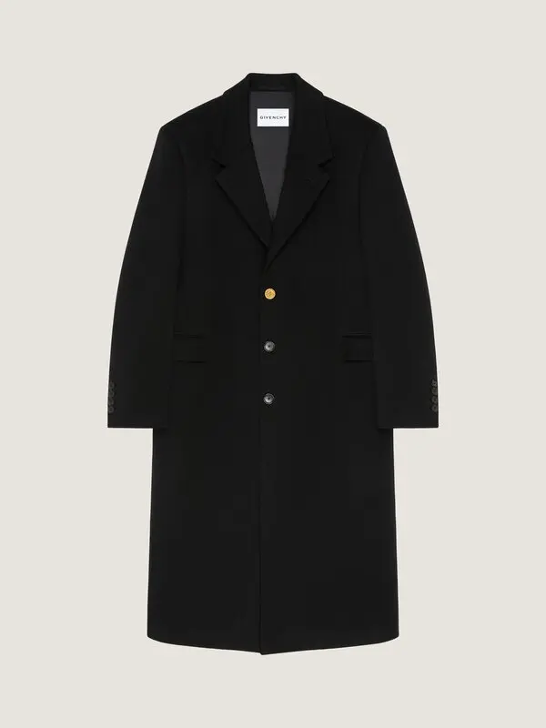 Givenchy Coat In Wool And Cashmere - Black