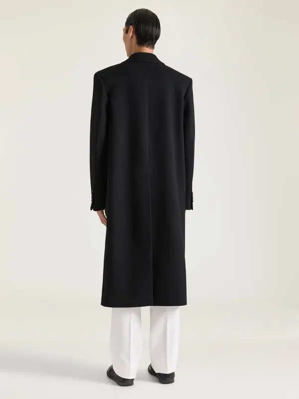 Givenchy Coat In Wool And Cashmere - Black