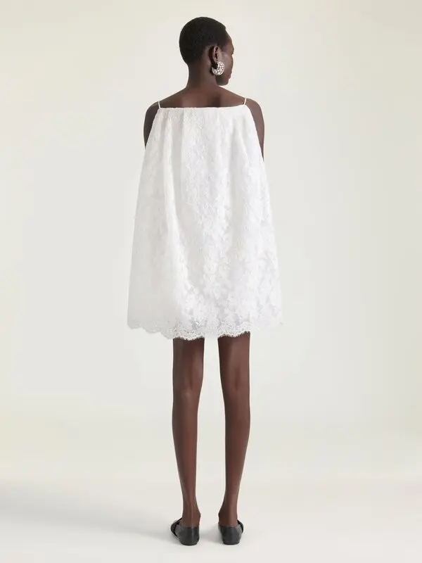 Givenchy Lace Mini Dress With Cape