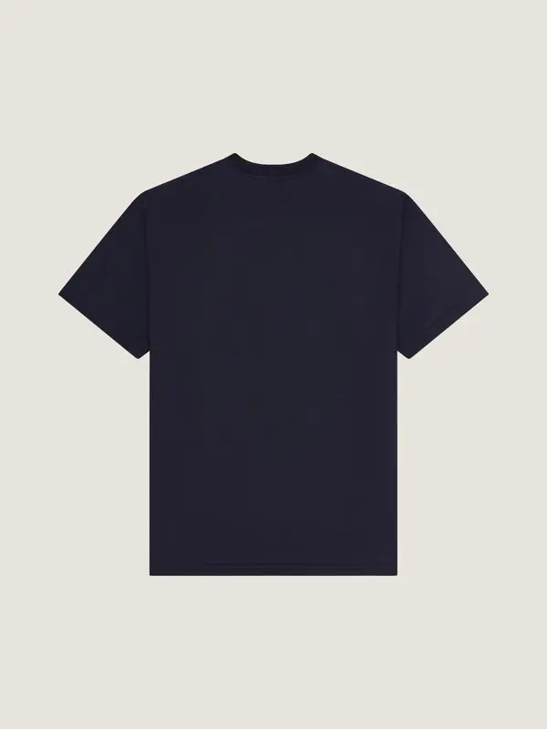 Givenchy T-shirt In Cotton And Silk With Paris Jacquard - Dark Navy