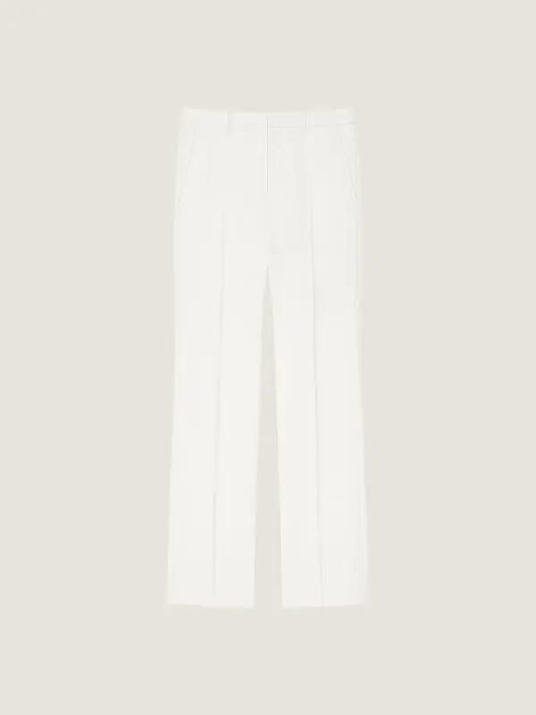 Givenchy Tailored Wool And Mohair Straight Leg Trousers - Ivory