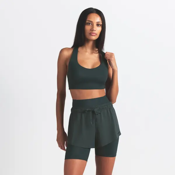 Nike Skims Shine Racerback Bra - Green