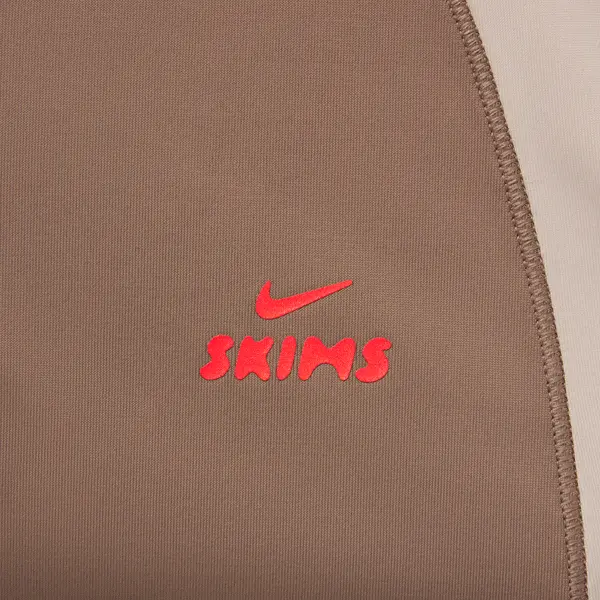 Nike Skims Shine Zip-front Long Bodysuit