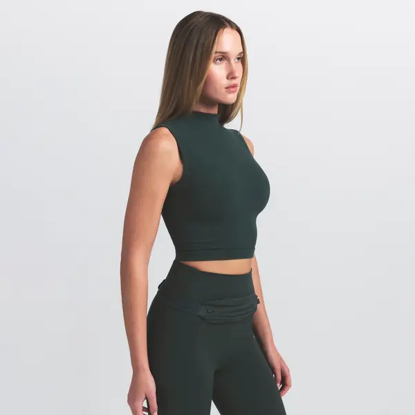 Nike Skims Vintage Seamless Mock-neck Long-line Bra