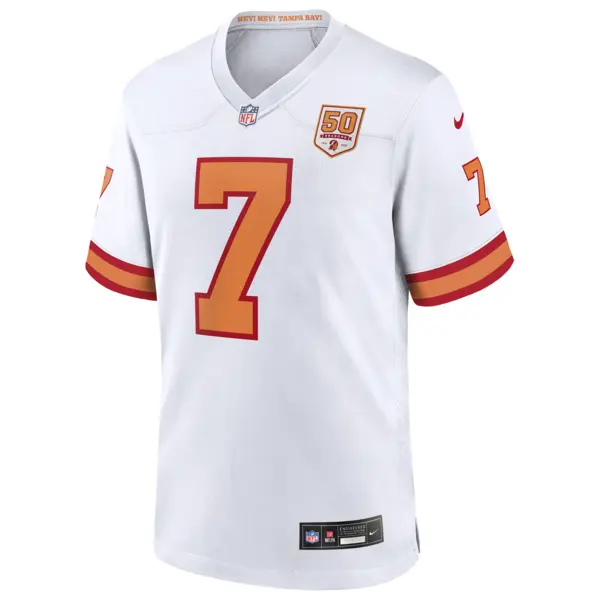 Nike Bucky Irving Tampa Bay Buccaneers 50th Season Nfl Game Jersey - White