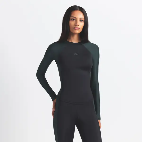 Nike Skims Shine Long-sleeve Crew-neck Top