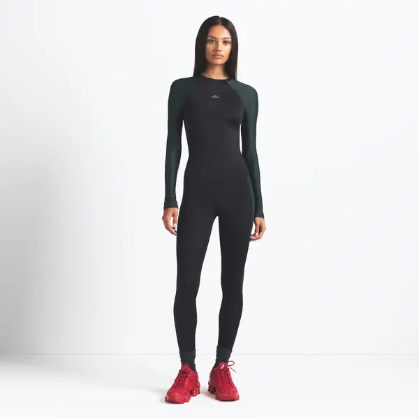 Nike Skims Shine Long-sleeve Crew-neck Top
