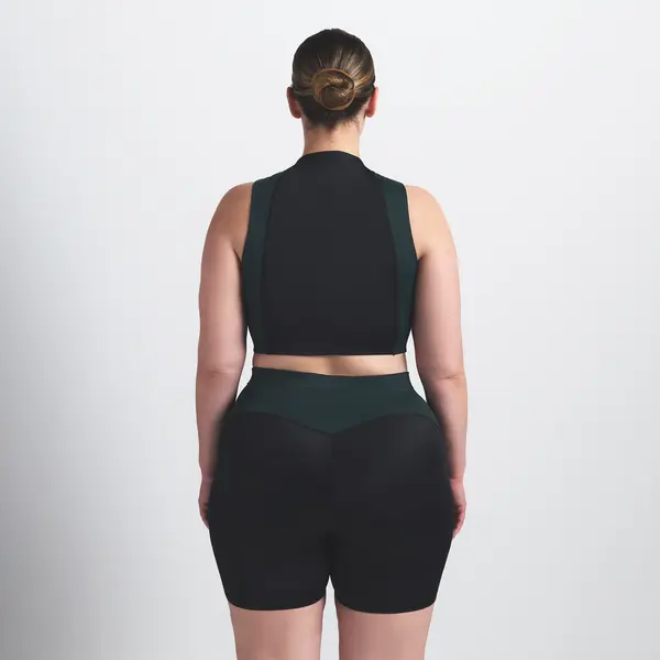 Nike Skims Shine Front-zip Bra