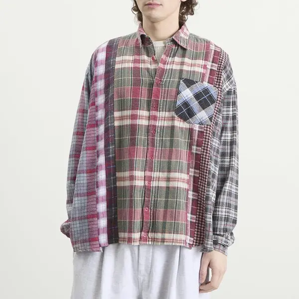 Needles 7 Cuts Wide Flannel Shirt - Assorted