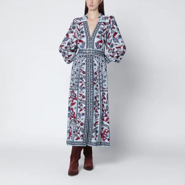 Farm Rio Floral Print Midi Dress
