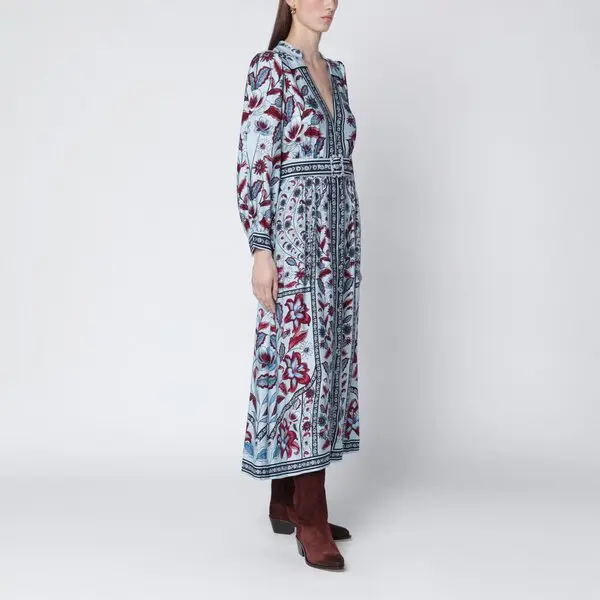 Farm Rio Floral Print Midi Dress
