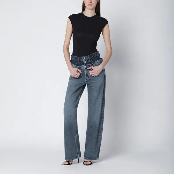 AGOLDE Elson Jeans With Double Waistband - Blue