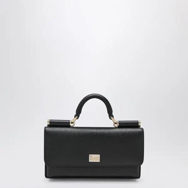 Dolce & Gabbana Mini Dauphine Leather Bag With Logo Tag