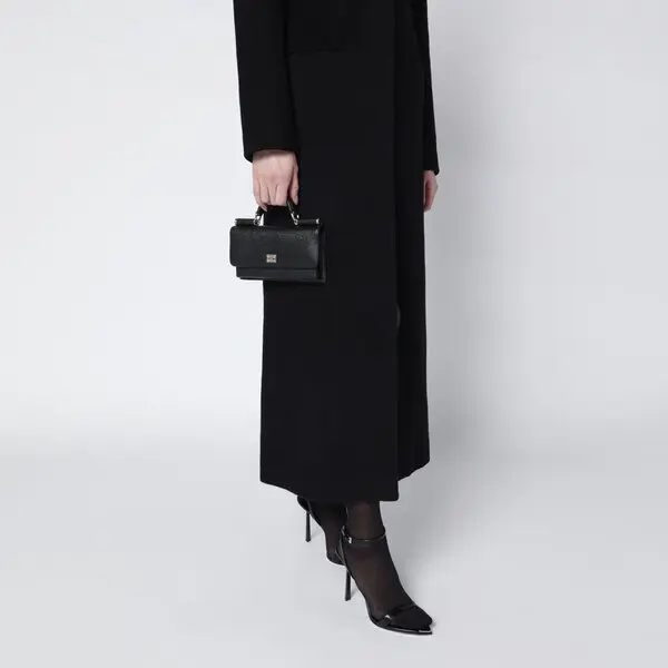 Dolce & Gabbana Mini Dauphine Leather Bag With Logo Tag