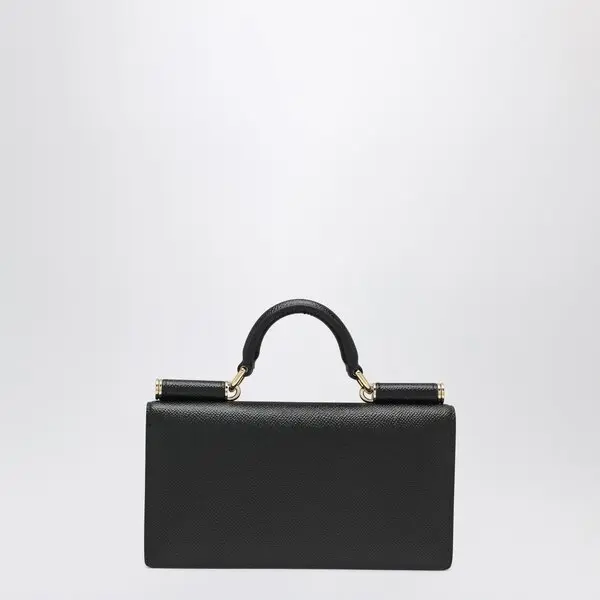 Dolce & Gabbana Mini Dauphine Leather Bag With Logo Tag