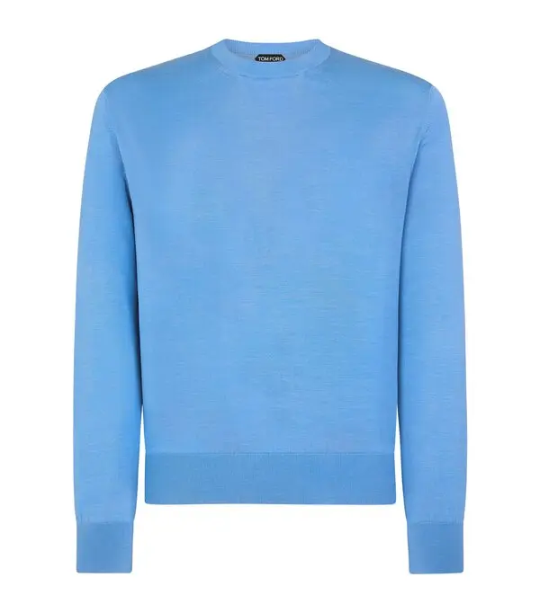 TOM FORD Silk Sweater - Blue