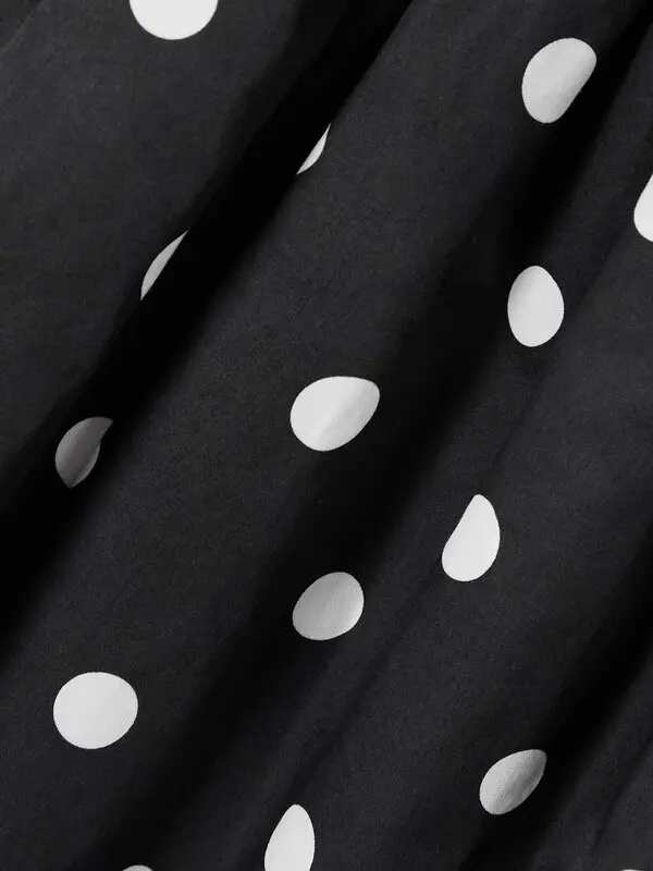 SELF-PORTRAIT Off-the-shoulder Polka-dot Mini Dress